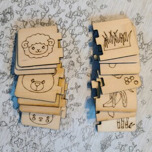 Wooden Animal Matching Game - Puzzle -food Source - Montessori ...