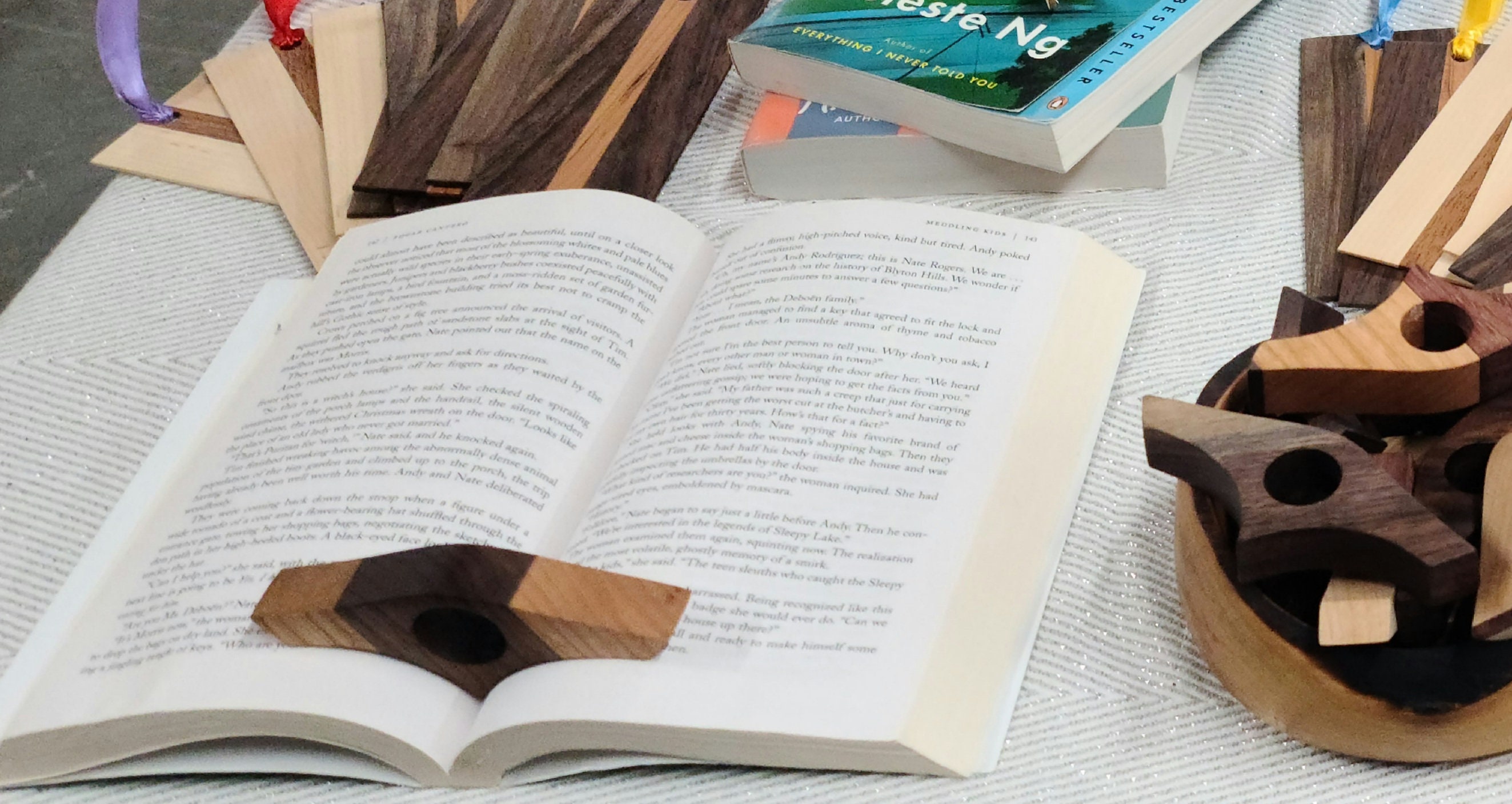 Wood Book Page Spreader Book Accessory Book Buddy Book Club Teacher ...