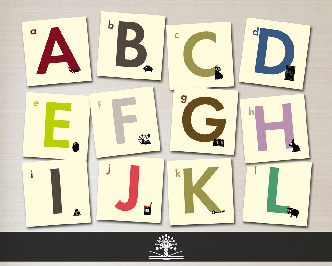 Alphabet Flash Cards | ABC Letters | Babies and Toddlers | Montessori ...