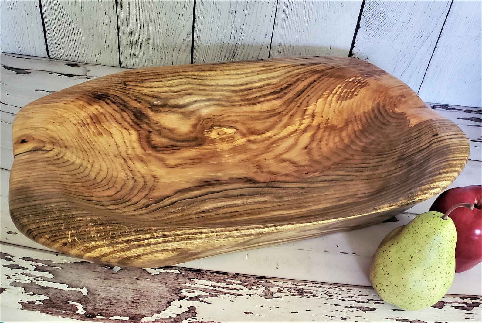Large Handmade Spalted Ash Wooden Dough Bowl / Rustic Wooden - Etsy