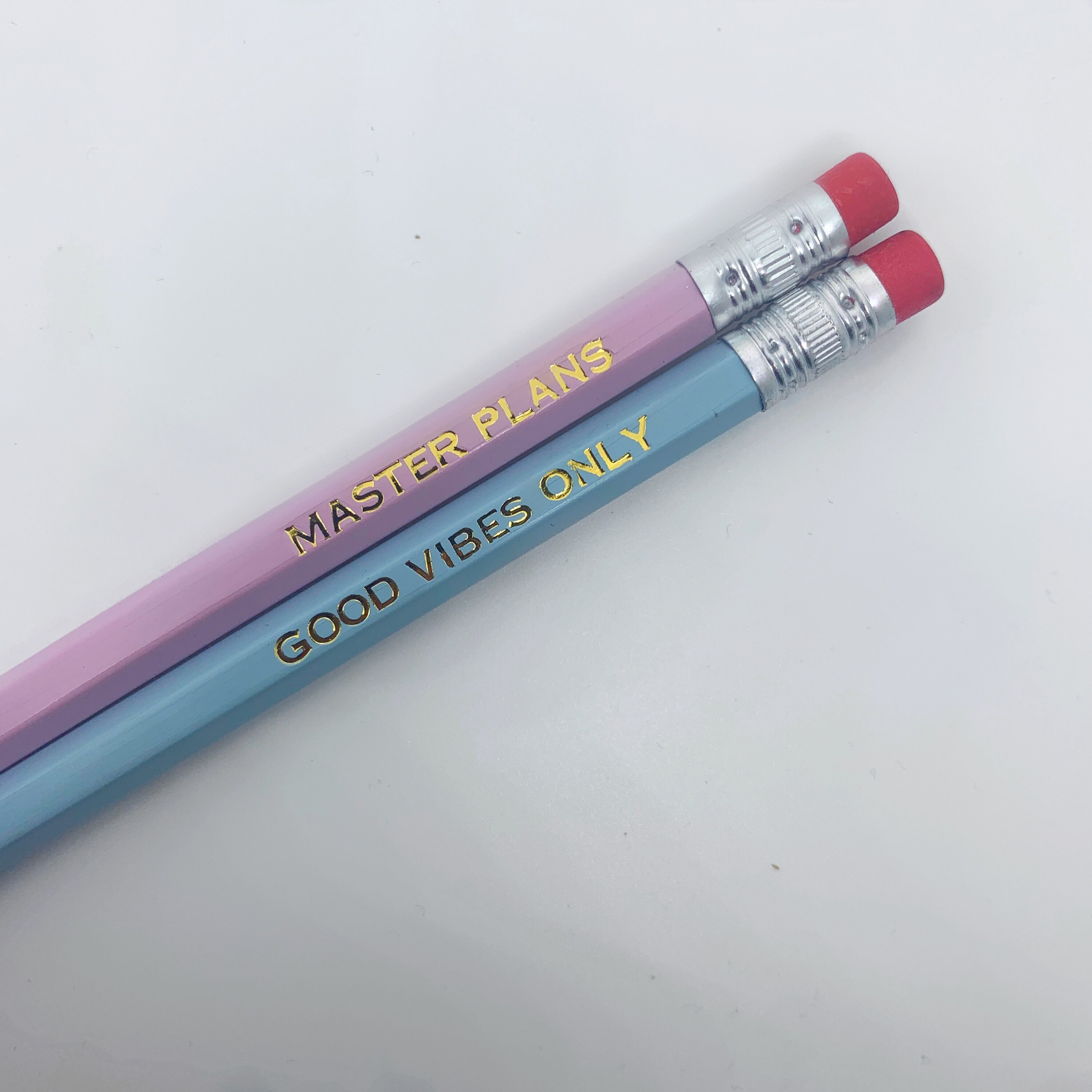 Lilac Gold Foil 'master Plans' Pencil, Pretty Foiled Pencil Stationery ...
