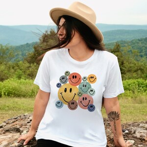 Smiley Face DTF Transfers, Ready to Press, T-shirt Transfers, Heat ...