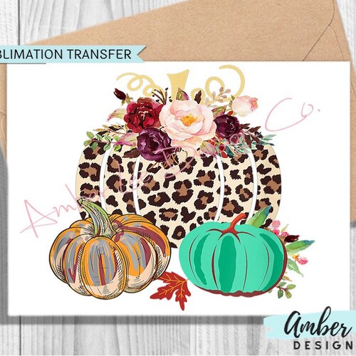 Sublimation Transfer Ready to Press Fall Pumpkins Fall - Etsy