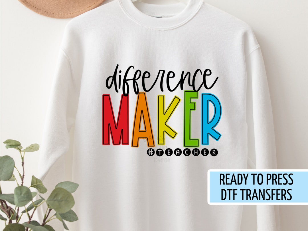 Teacher Direct to Film, DTF Transfers, Ready to Press, T-shirt Transfers, Heat Transfer, Direct ...