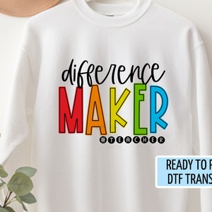 Teacher Direct to Film, DTF Transfers, Ready to Press, T-shirt Transfers, Heat Transfer, Direct ...