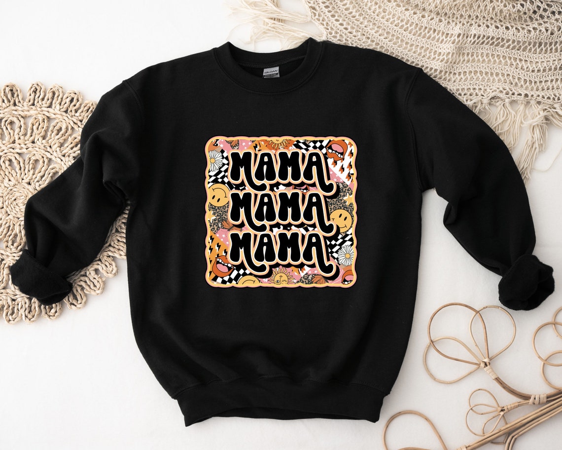 Checkered Mama Retro DTF Transfers, Ready to Press, T-shirt Transfers ...
