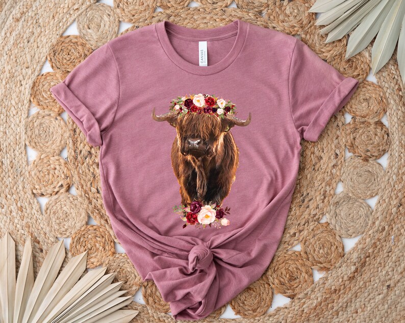 Highland Cow DTF Transfers Ready to Press T-shirt Transfers - Etsy