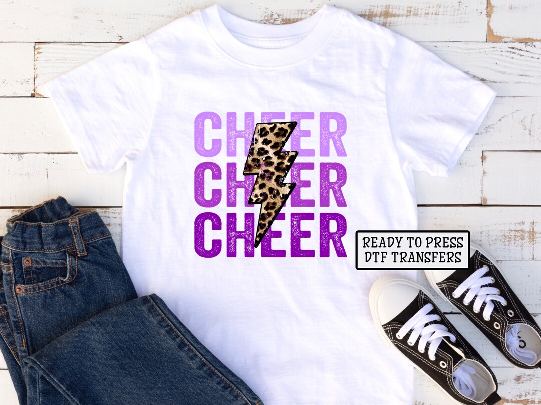 Cheer DTF Transfers, Ready to Press, T-shirt Transfers, Heat Transfer ...