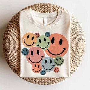 Smiley Face DTF Transfers, Ready to Press, T-shirt Transfers, Heat ...