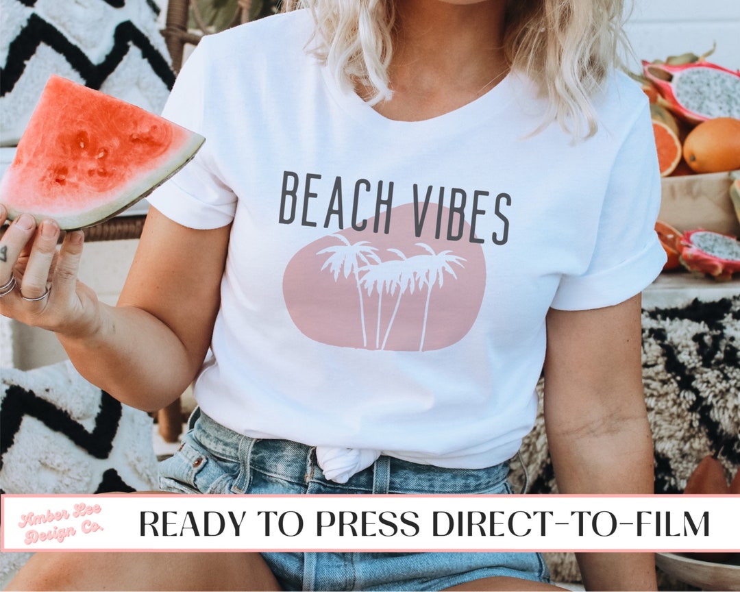 Beach DTF Transfers, Ready to Press, T-shirt Transfers, Heat Transfer ...