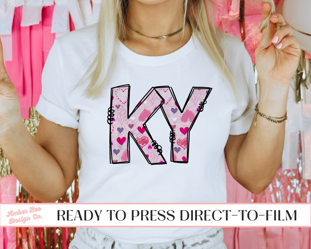 Kentucky DTF Transfers, Valentine Kentucky KY Ready to Press, T-shirt ...