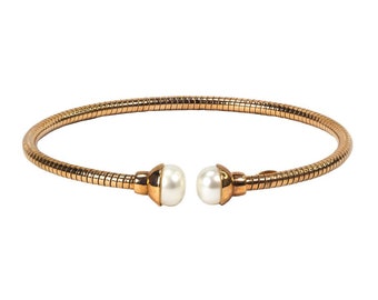Pearl Cuff Bracelet - Etsy