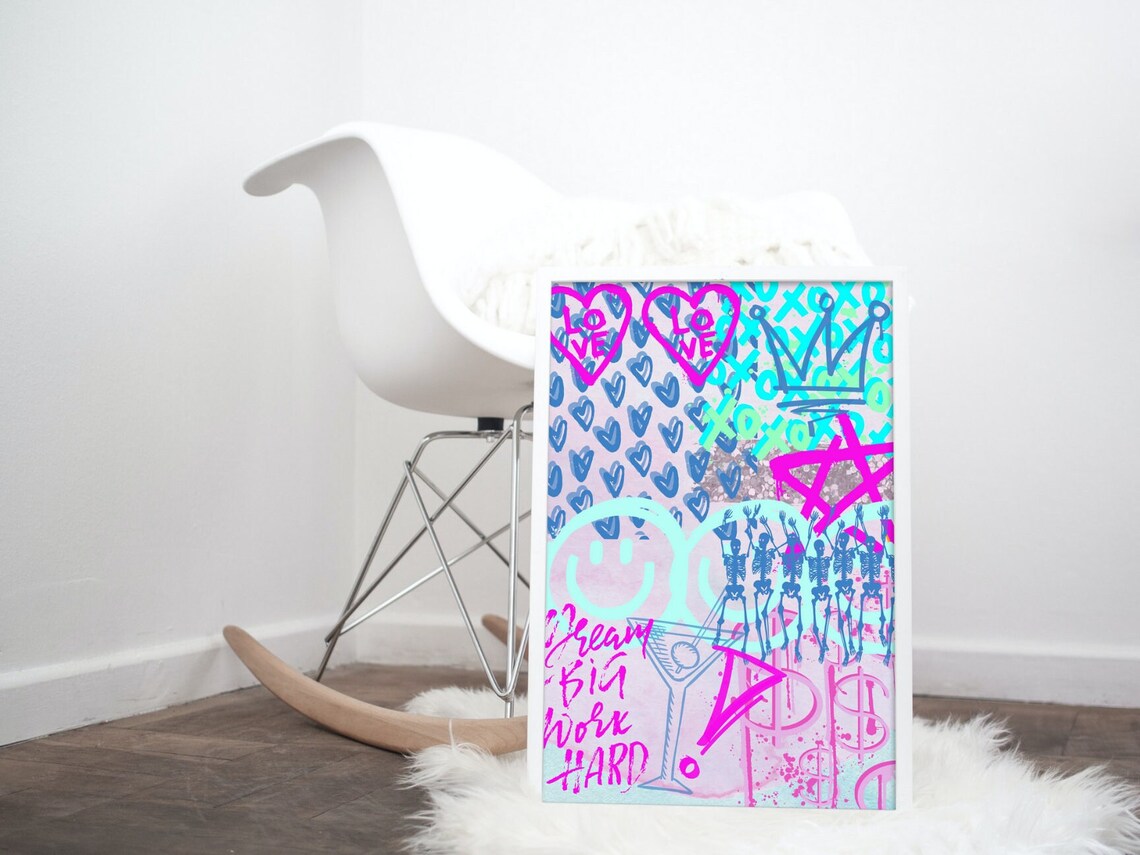 Preppy Room Decor Poster Print Prints Preppy Wall Art - Etsy UK