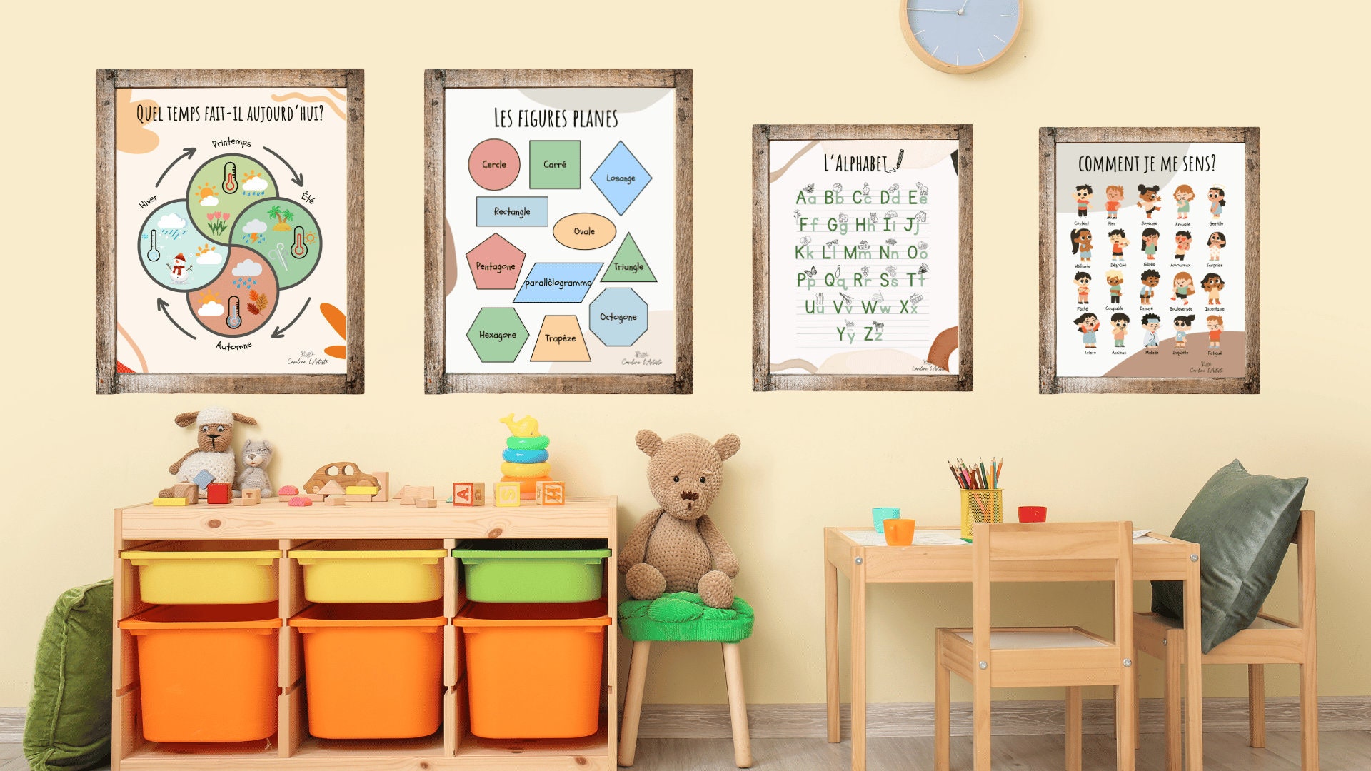 20 French Educational Printable Posters Bundle Set, School Classroom ...