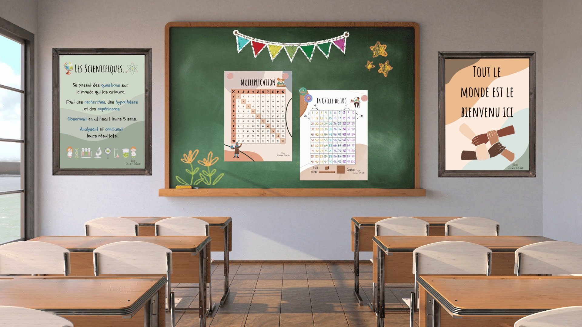 20 French Educational Printable Posters Bundle Set, School Classroom ...