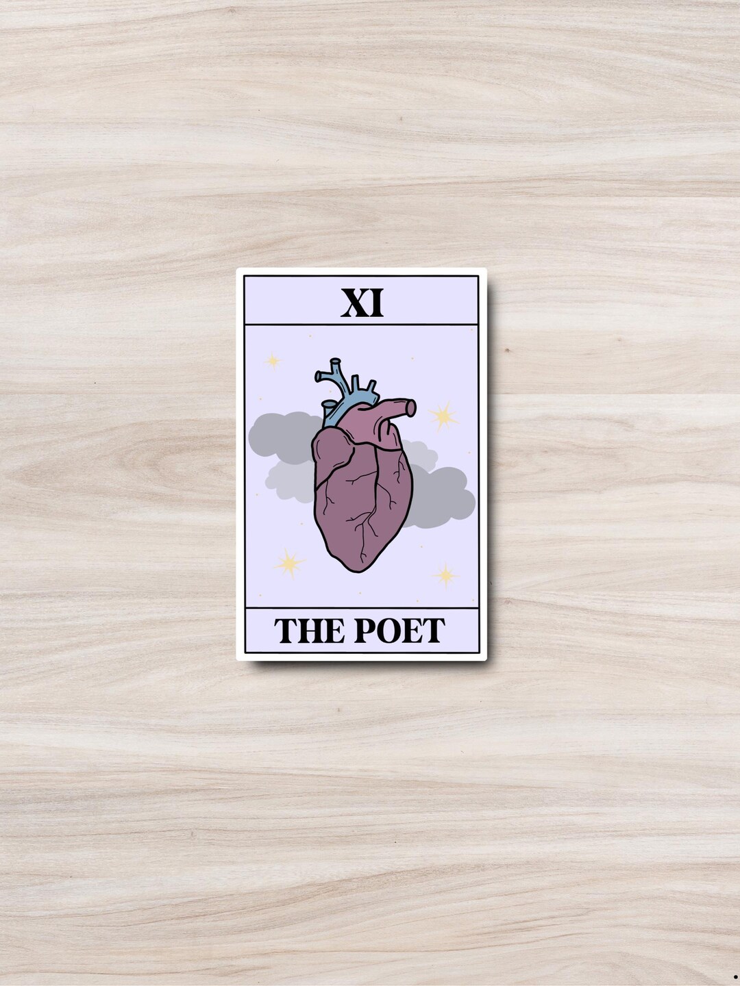 The Poet Tarot Card Sticker - Etsy