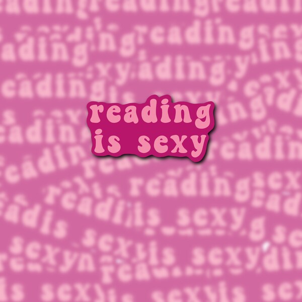 Sexy Reading Sticker Etsy