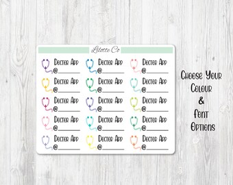 Dr Appointment Label - Etsy