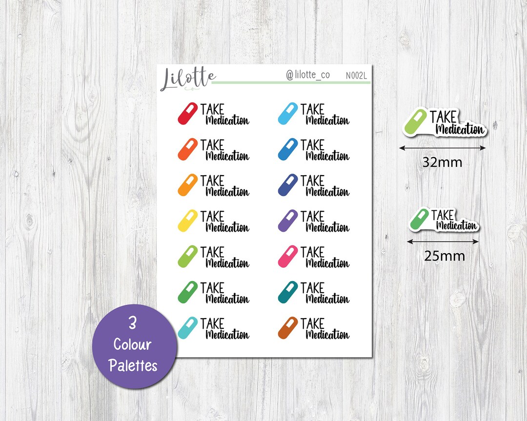 Take Medication Icon Reminder Stickers Reminder Icon Medication ...