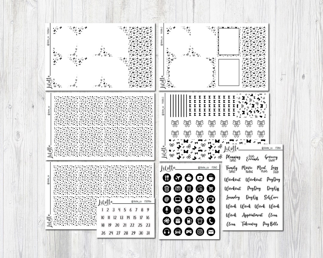 Foil Overlay Kit Full Boxes & Header Overlays Bougie Boxes - Etsy