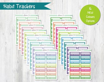 Habit Tracker Stickers - Etsy