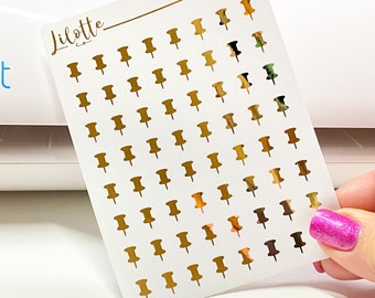 Push Pin Planner Stickers - Etsy