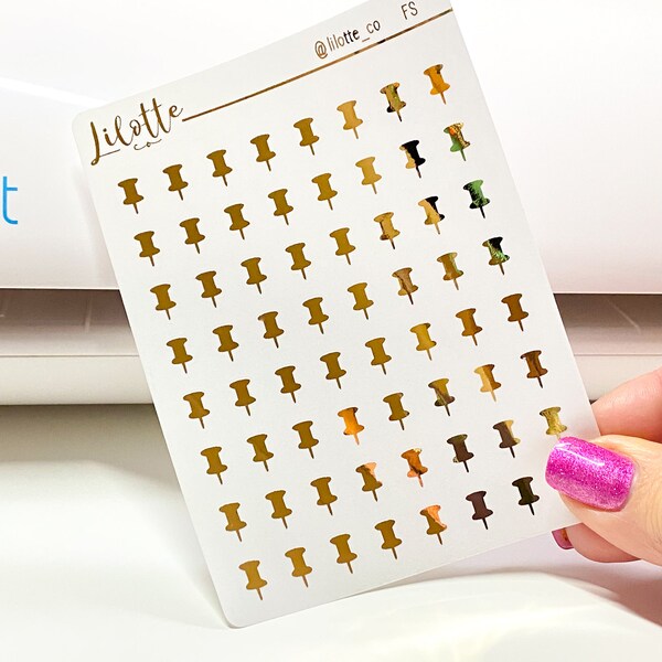 Push Pin Stickers - Etsy
