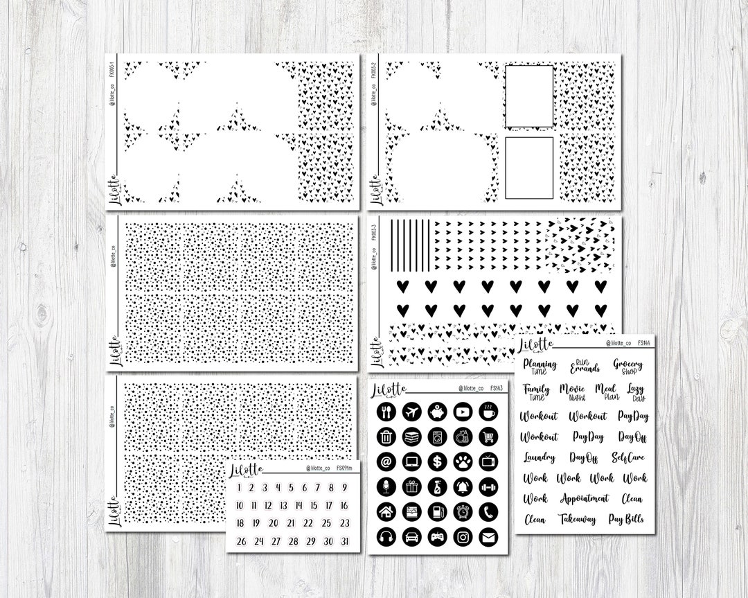 Foil Overlay Kit Full Boxes & Header Overlays Bougie Boxes - Etsy