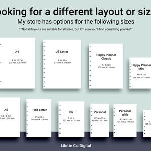 PRINTABLE Undated Horizontal Weekly Planner Inserts for HP Classic ...