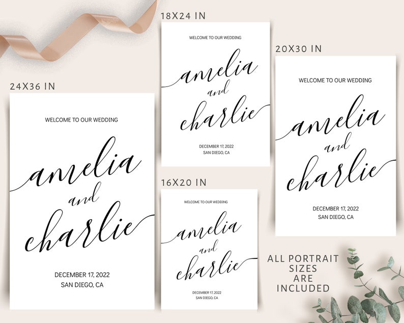 Paper & Party Supplies Party Supplies Beige Welcome Sign Printable ...