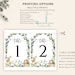 Safari Baby Shower Table Number Template Printable Table - Etsy