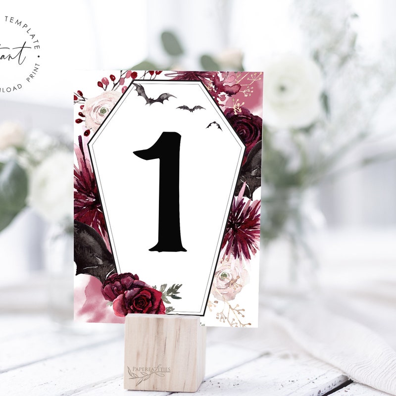 Spooky Table Numbers - Etsy