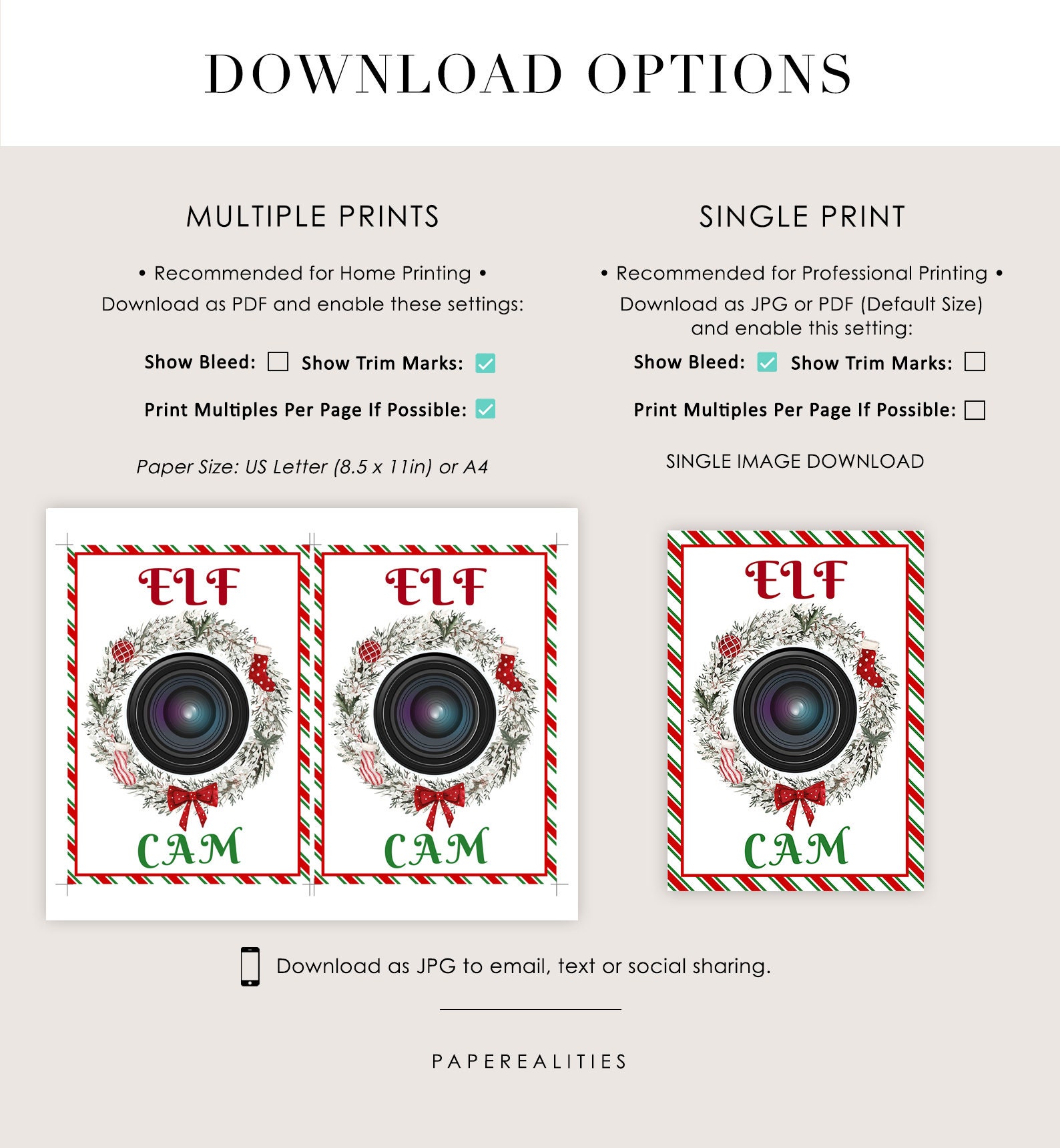 Elf Surveillance Sign: Printable Christmas Decor (digital Download) - Etsy
