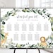 SAFARI Baby Shower Seating Chart Template, Greenery Safari Seating ...