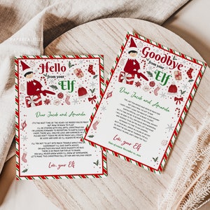 Editable Elf Return Letter Template Printable Elf Arrival Letter ...