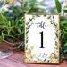 Safari Baby Shower Table Number Template Printable Table - Etsy