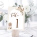 Bear Baby Shower Table Number Template Printable Table - Etsy