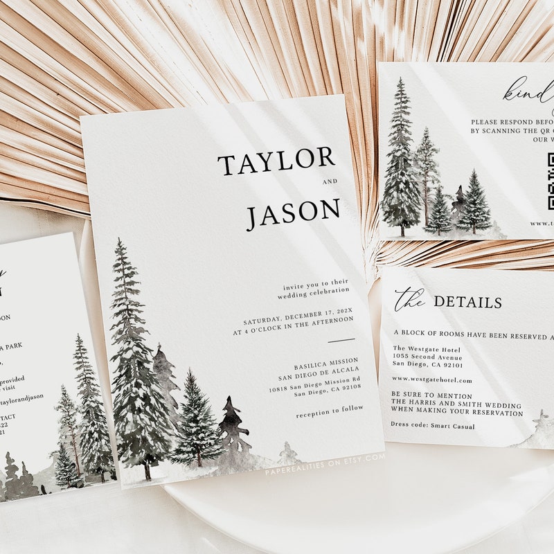 Forest Wedding Invitation - Etsy