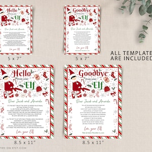 Editable Elf Return Letter Template Printable Elf Arrival Letter ...