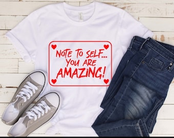 Note to Self Shirt | Etsy