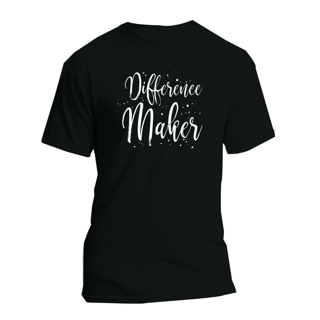 Lyfe Tees Difference Maker T-shirt (black) - Etsy