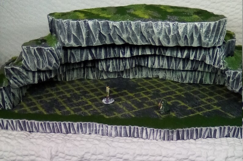 Terrain 2' X 10 Hill/cave With Floor. Warhammer 40K - Etsy