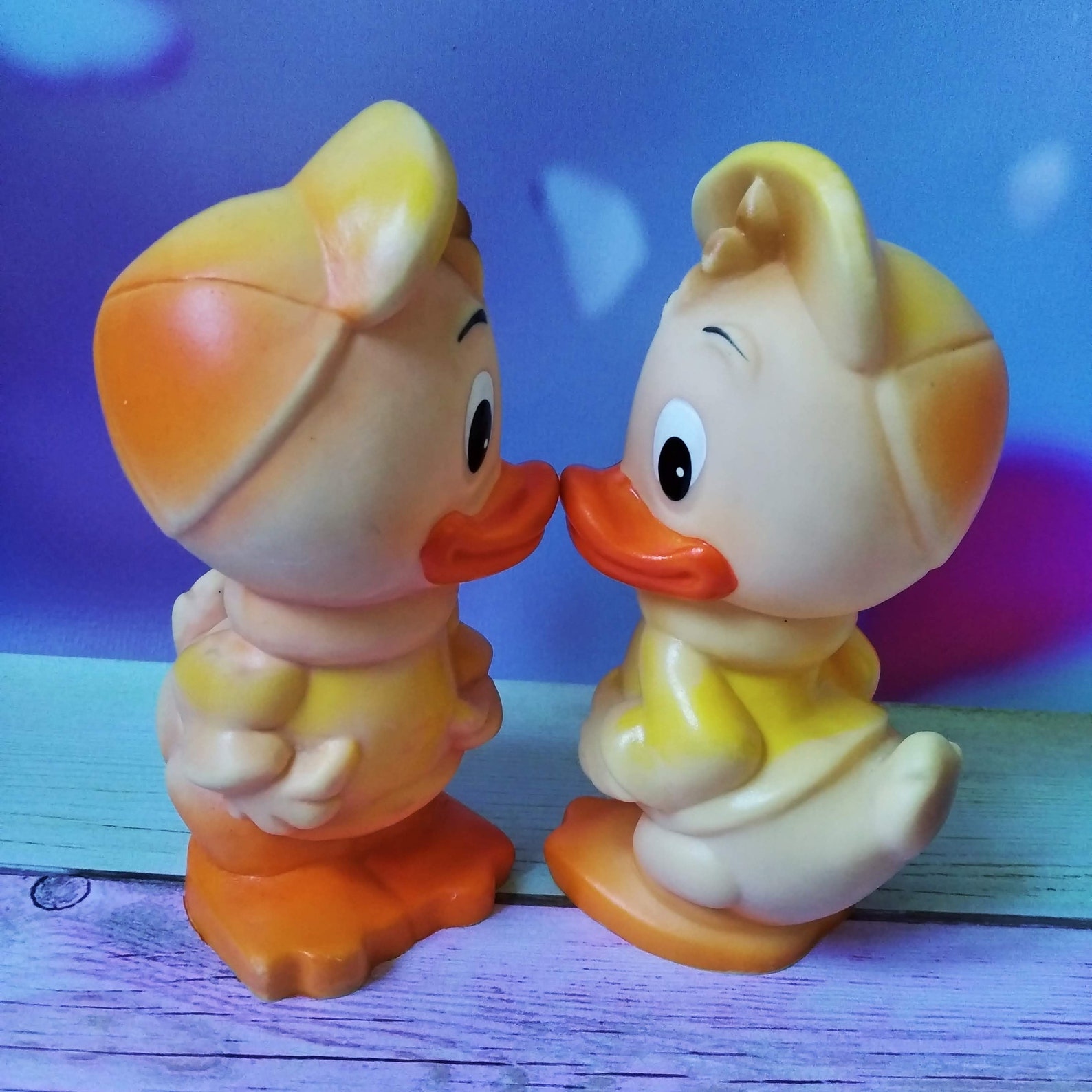 Set Rubber Duck Vintage Rubber Toy Toy Ussr Soviet Rubber - Etsy