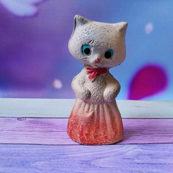 Rubber Cat Vintage Rubber Toy Toy Ussr Soviet Rubber Toy - Etsy