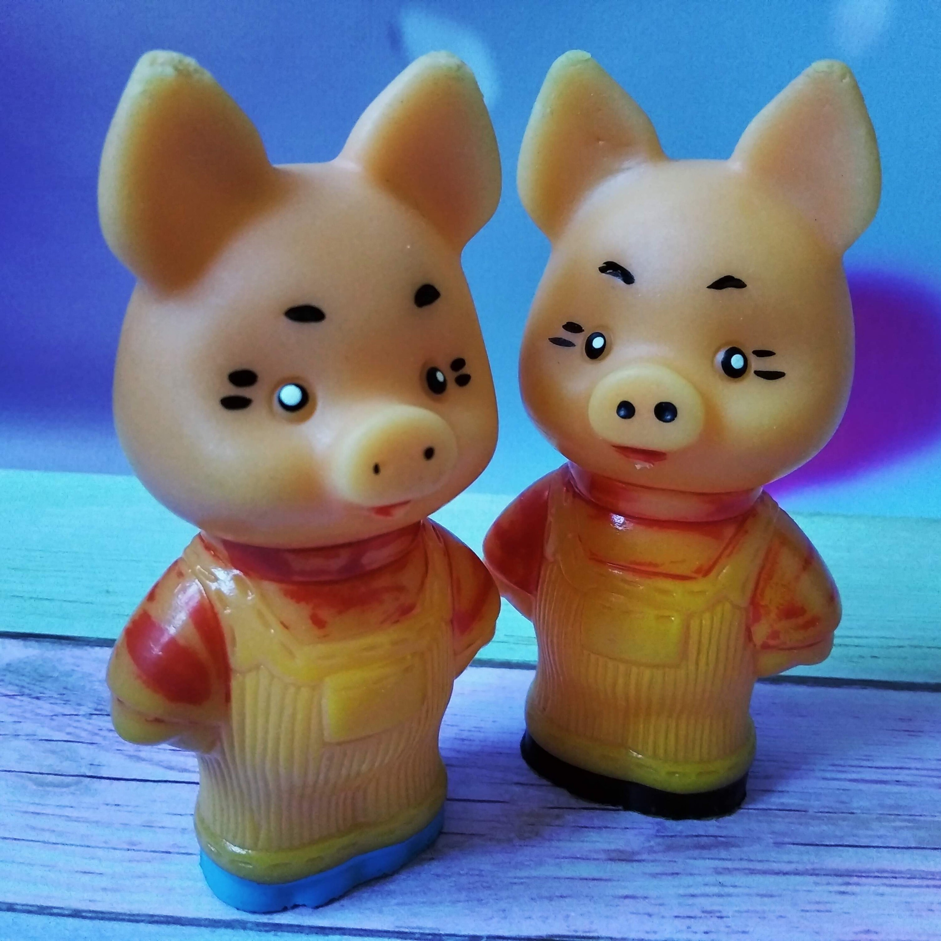 Set Rubber Pigs Vintage Rubber Toy Toy Ussr Soviet Rubber - Etsy