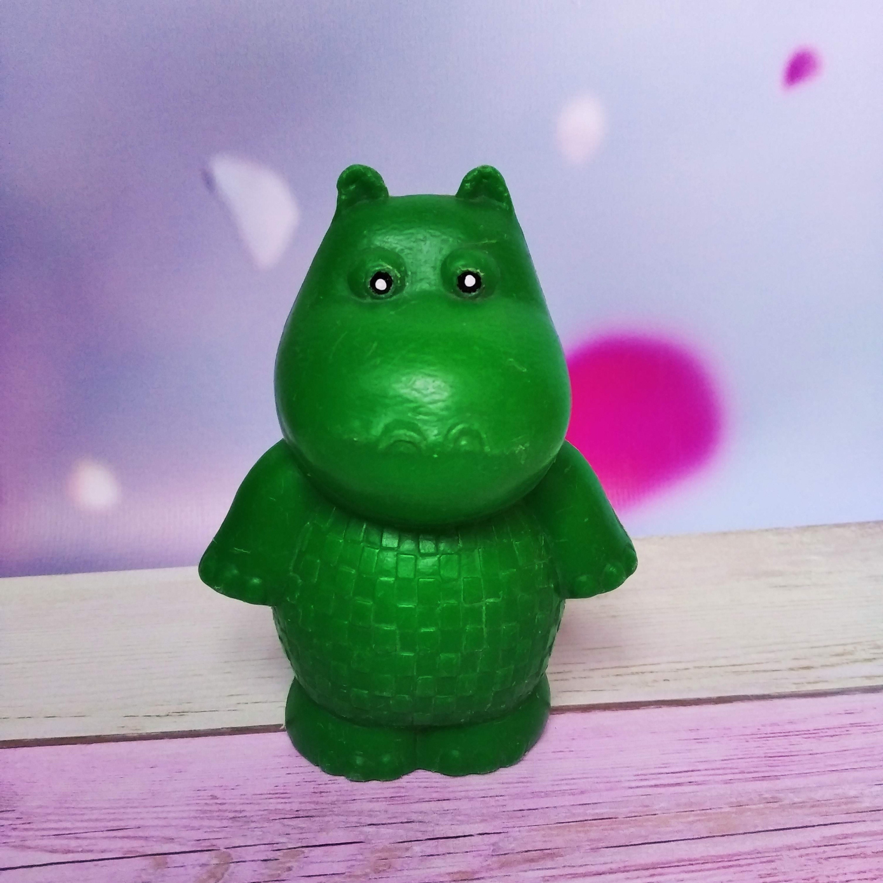 USSR toy Green hippo Plastic vintage Soviet toy Animal | Etsy