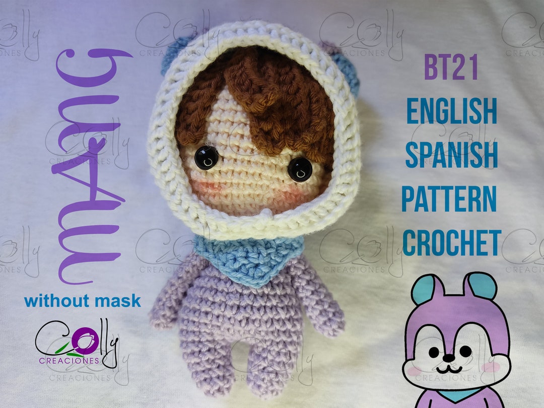 Crochet PATTERN- Mang Without Mask/j-hope - Bts/bt21- Pdf Tutorial ...