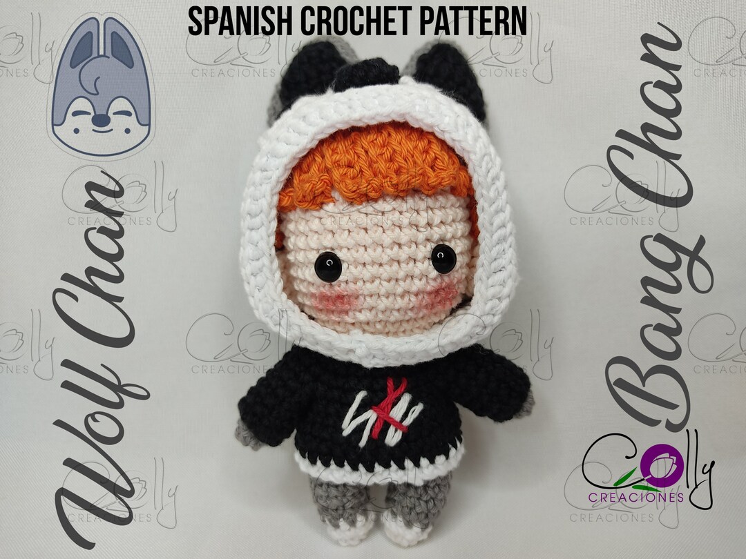 Crochet PATTERN WOLFCHAN/ Bang Chan Stray Kids/skzoo PDF - Etsy