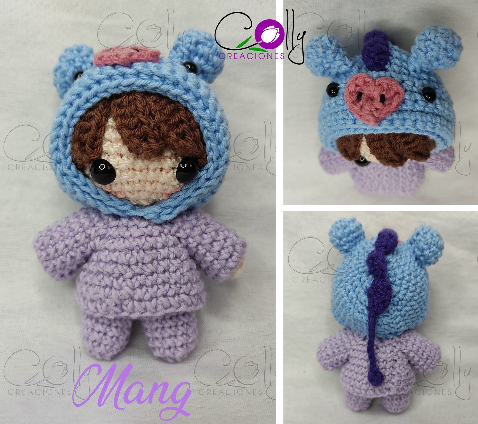 Crochet PATTERNS - 7 Members of BTS, Keychain BT21 Version - PDF ...