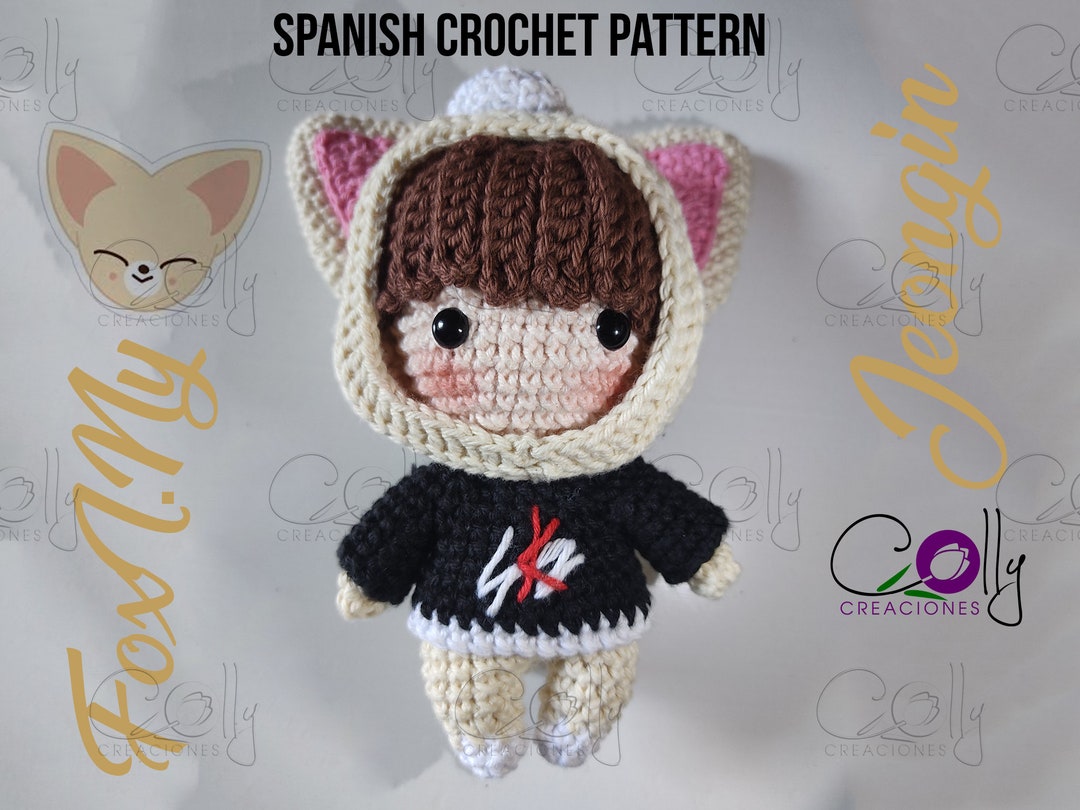 Crochet PATTERN Foxi.ny/ I.N Stray Kids/skzoo Spanish - Etsy